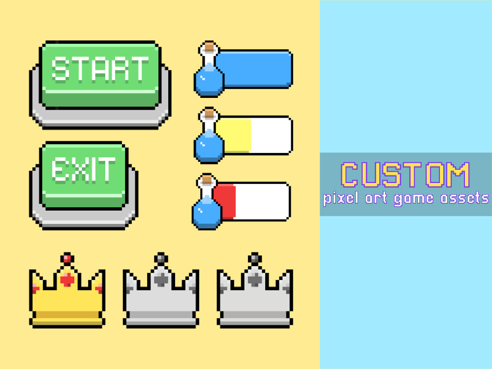 2D pixel art assests and objects of all kinds | Upwork