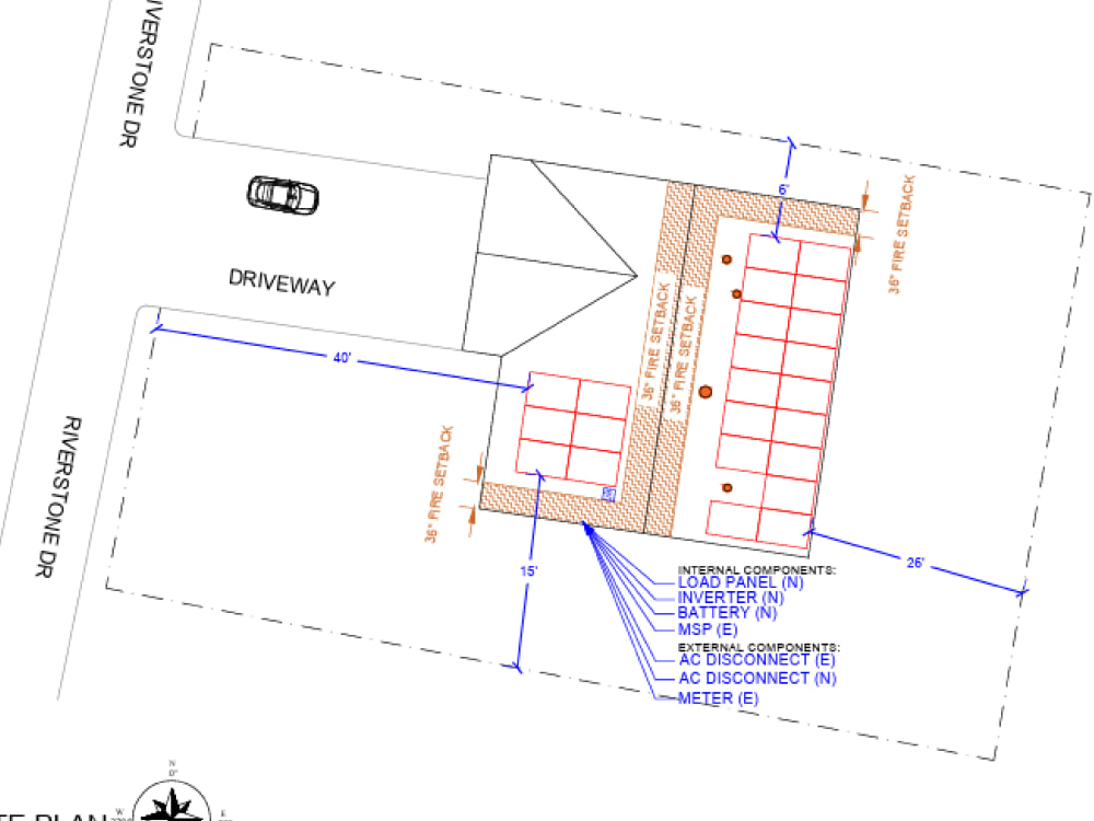 Solar PV permit plans set AutoCad/Helioscope,PVsyst,Aurora Solar ...