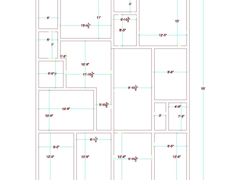 Architectural plans in expert autocad 2d plan 3d max | Upwork