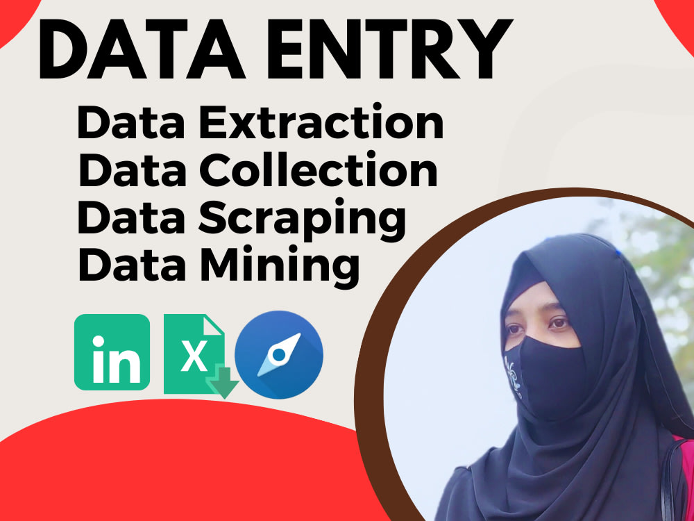 Unlimited data extraction Data Entry web scrape and list-building | Upwork