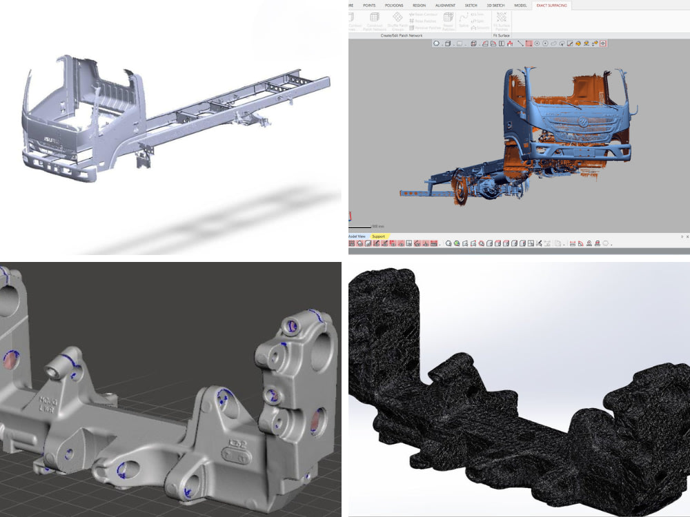 CAD reverse engineering from 3D scan, obj, stl into 3D Solid CAD Model | Upwork