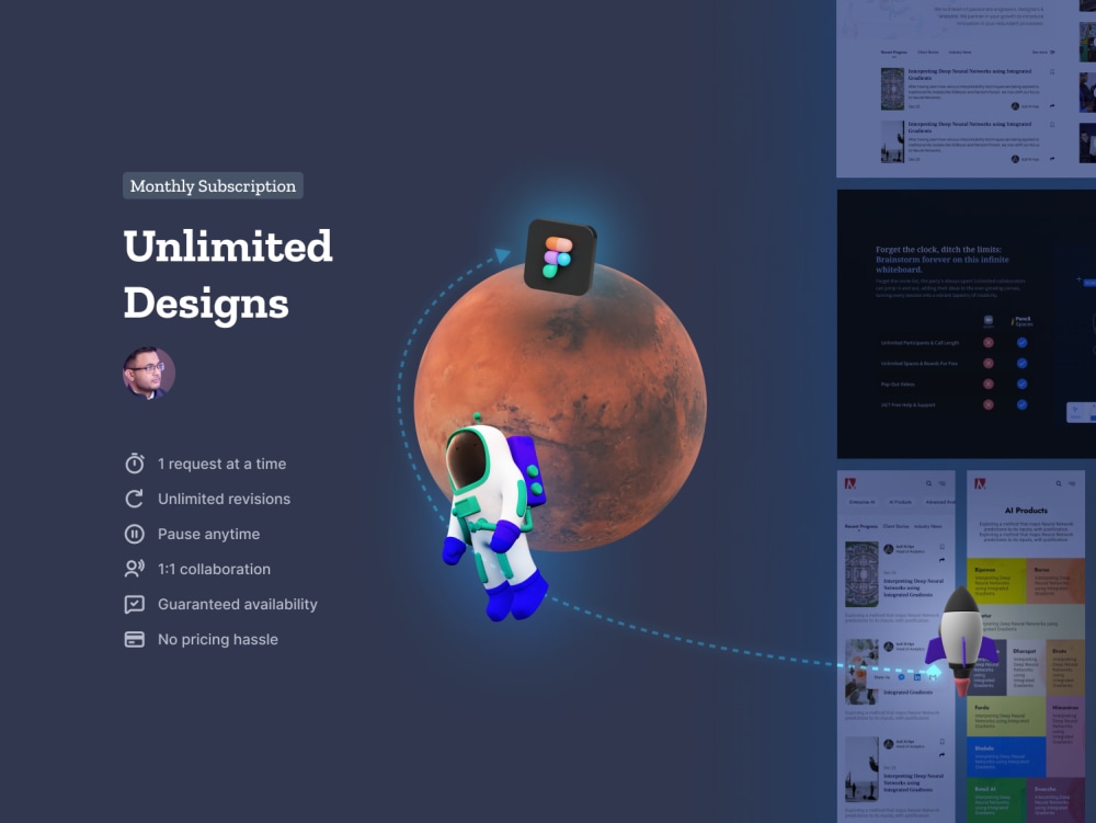 Unlimited designs for a month | Upwork