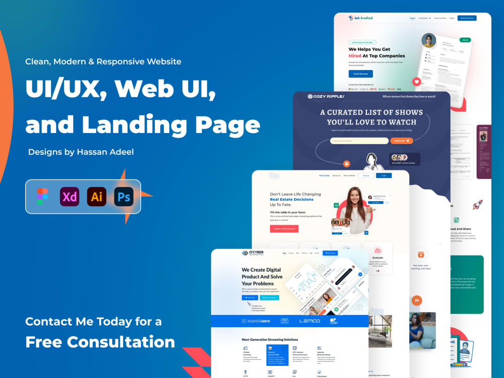Modern and responsive website for your business | HTML | CSS | JavaScript. | Upwork