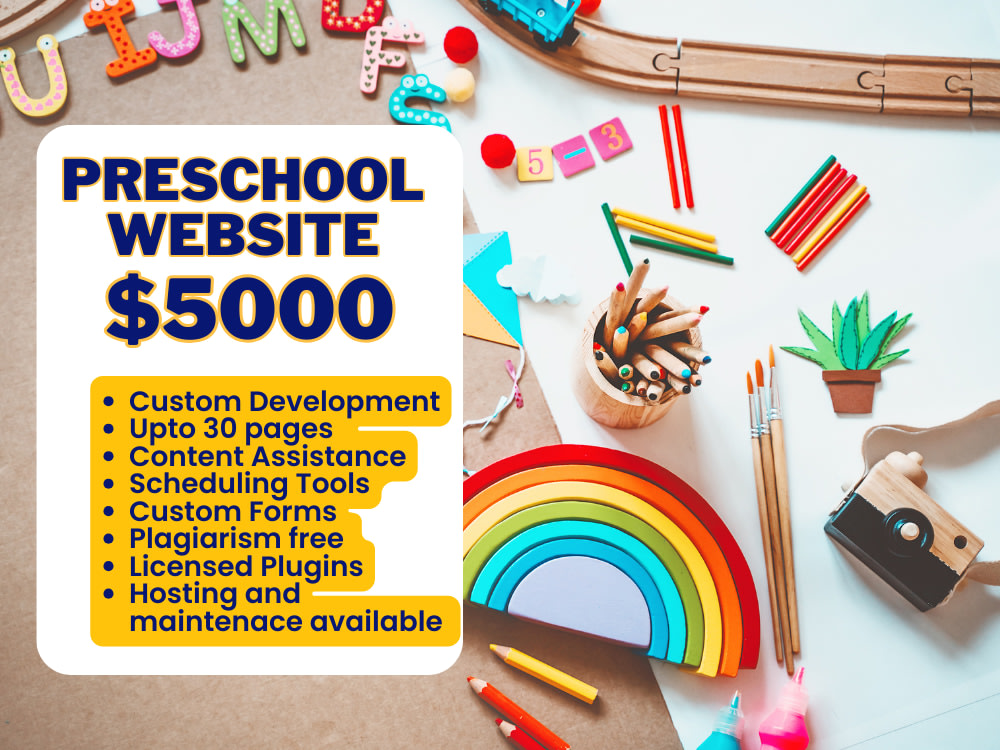 Preschool website in 30 days | Upwork