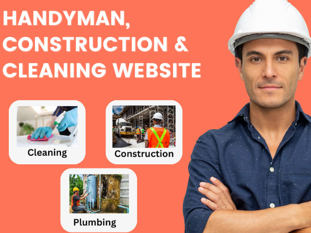 Handyman, construction, cleaning website with react js | Upwork
