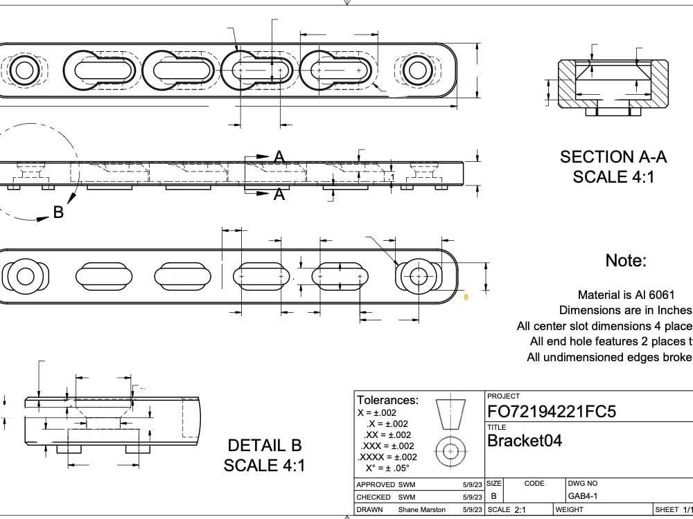 2d cad technical drawings, blueprints for manufacture, design | Upwork