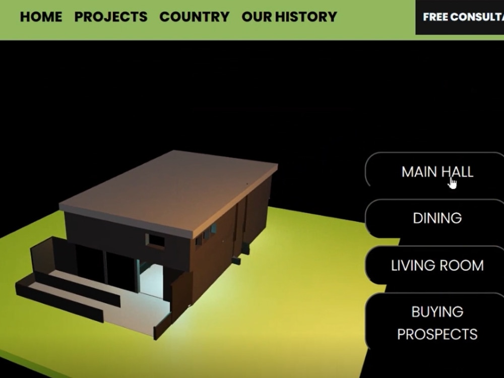 Responsive 3D animated website with react three fiber three js webgl glsl | Upwork