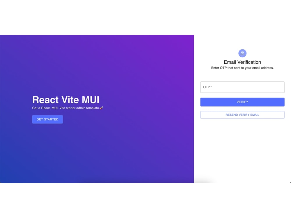 React Admin template with authentication pages using Material UI (MUI ...