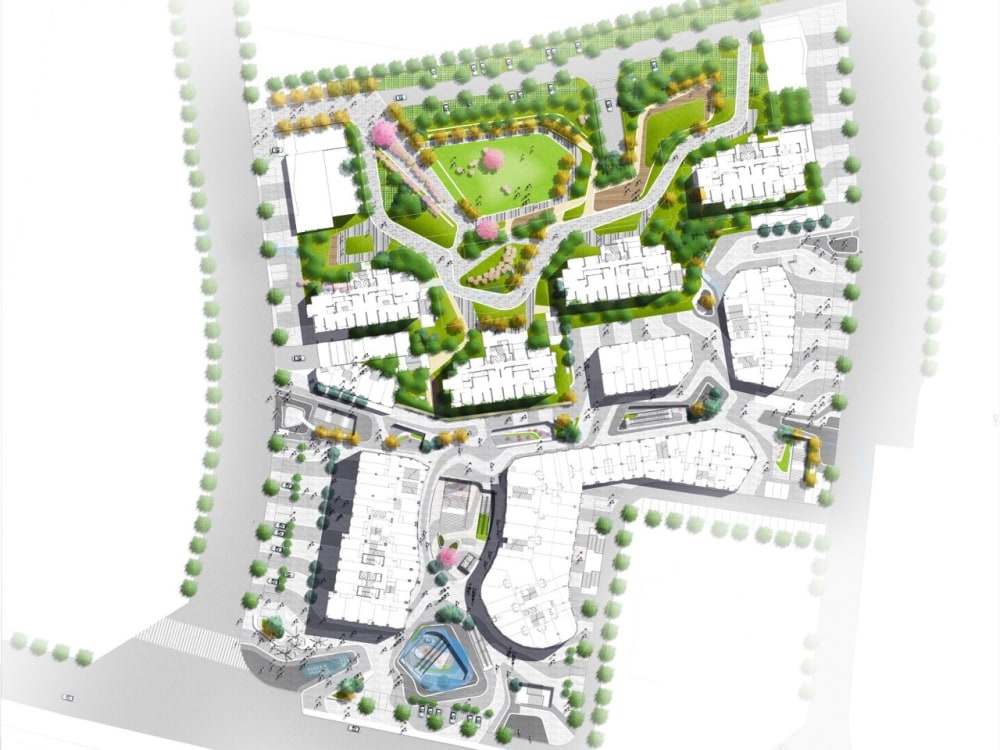 An extremely high quality and tasteful master plan rendering | Upwork