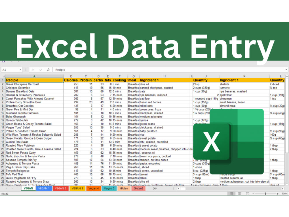 Fast excel data entry web research manual typing pdf to word and Excel ...