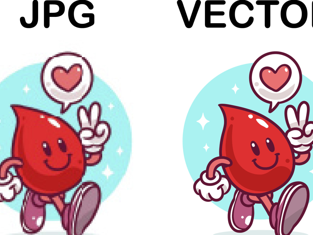 Jpg to vector, convert to vector, vector tracing, raster to vector, vector | Upwork