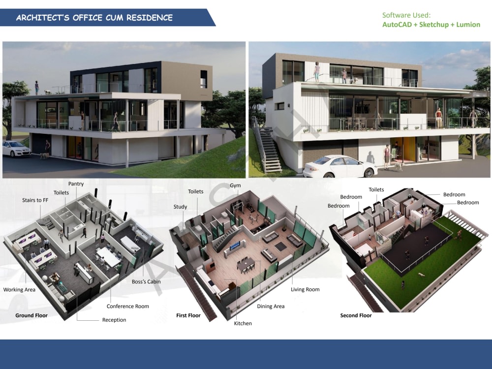 Beautiful 3D Floor Plan Renderings | Upwork