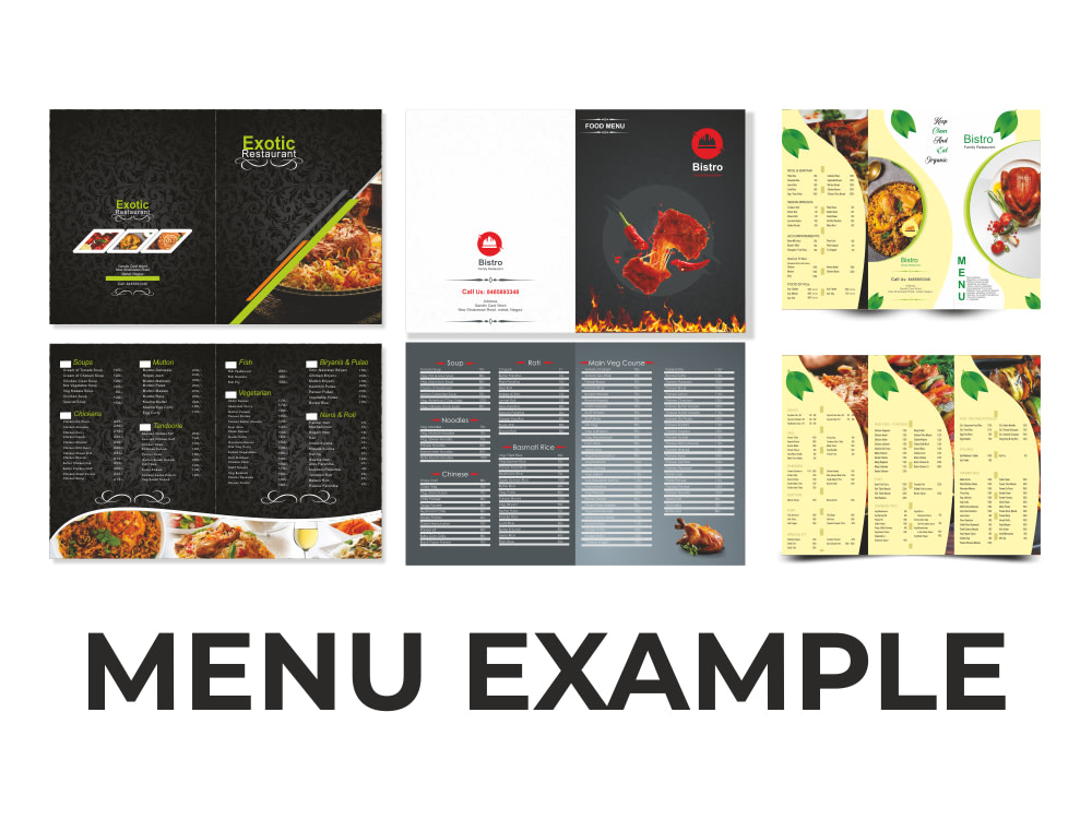 Digital menu or tv screen menu board for restaurant food menu | Upwork