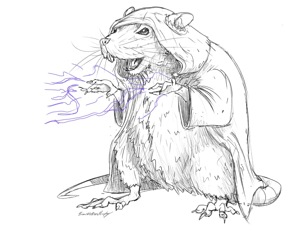 A beautiful stylized rat character illustration | Upwork