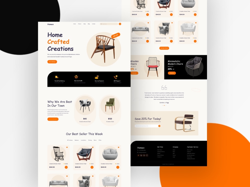 A responsive, and modern UIUX website | landing page design | Figma Expert | Upwork
