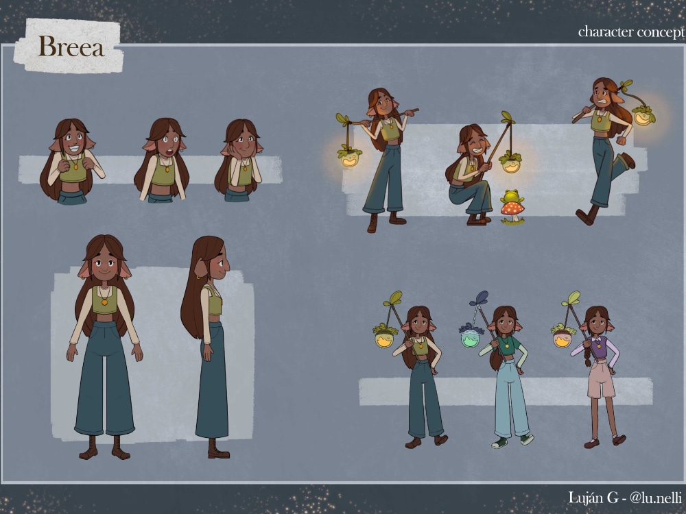 2D Character Design / character concept / character sheet | Upwork