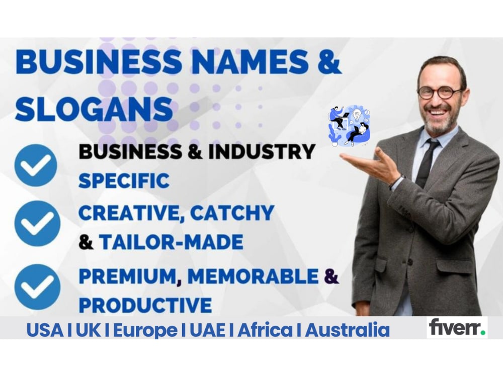 Top Selling, Catchy, Memorable & Premium Business Names & Slogans | Upwork
