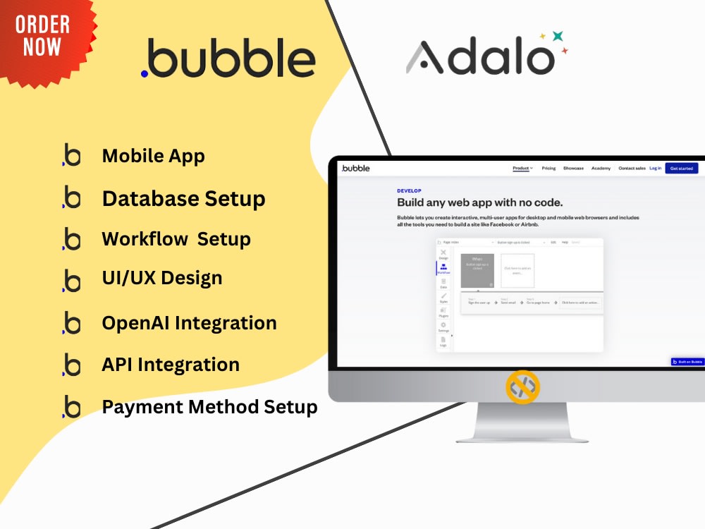 Bubble developer, SaaS, MVP, build bubble app bubble.io, data flow Api | Upwork
