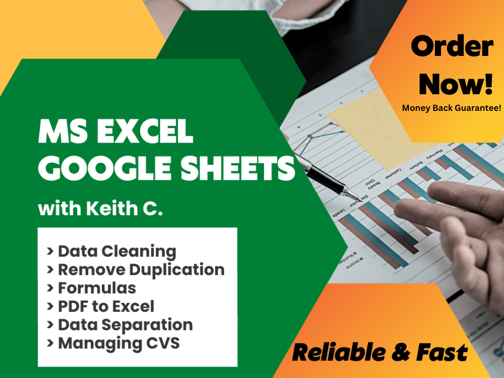 Data cleaning, editing sorting, or separate excel or CSV | Upwork
