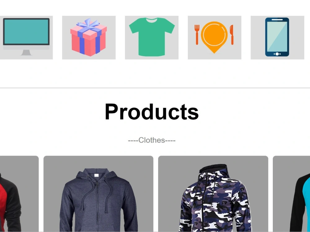 I made shop designe web which made html css | Upwork