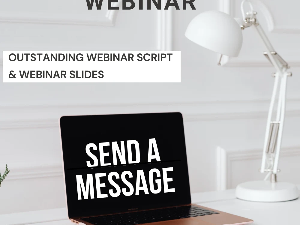 An outstanding webinar script and webinar slides for your presentation | Upwork