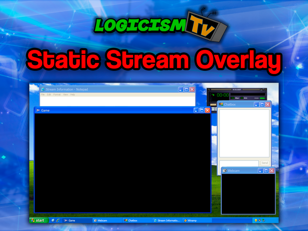 A static stream overlay graphics for twitch, yt, and fb | Upwork