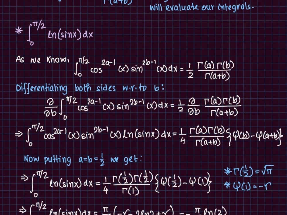 Intermediate to Advanced Calculus Handwritten Notes and solved Problems ...