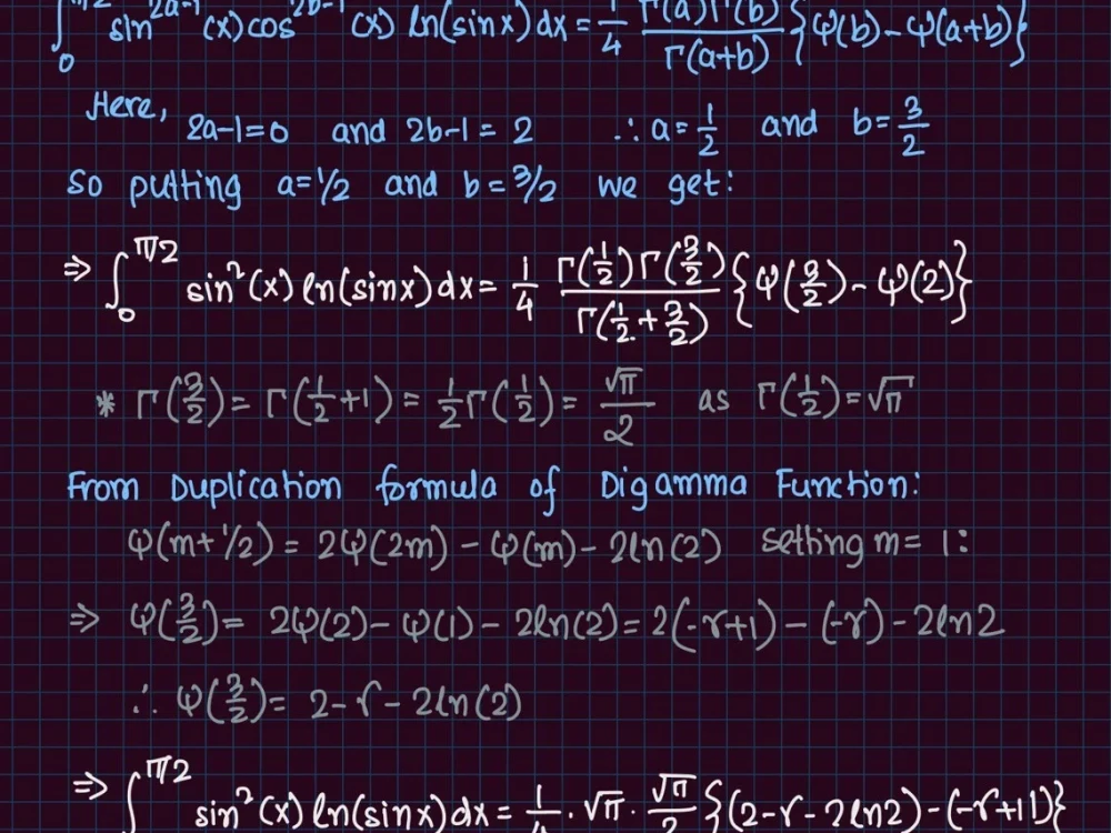 Intermediate to Advanced Calculus Handwritten Notes and solved Problems ...