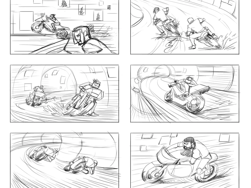 Sketched frames for your storyboard, presentation or pitch project | Upwork