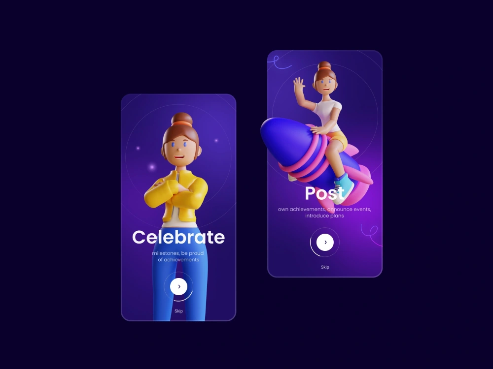 A modern looking mobile app | Upwork