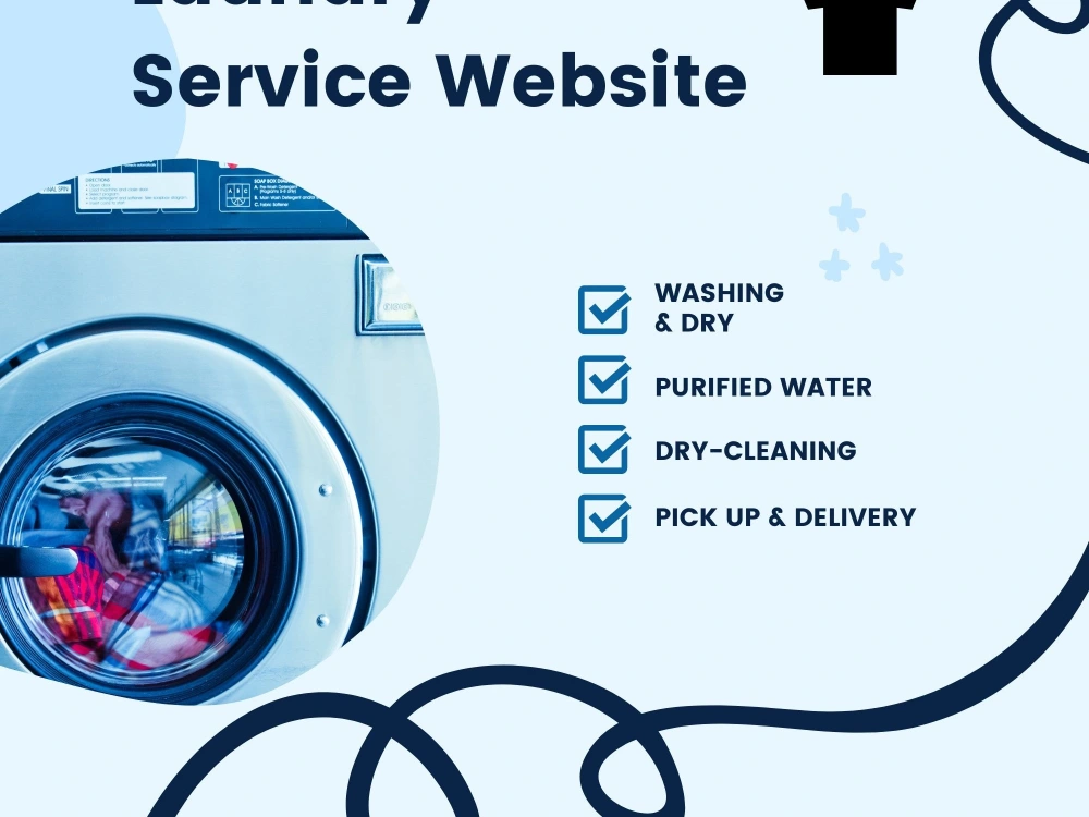 Laundry website, cleaning service website with a booking function | Upwork