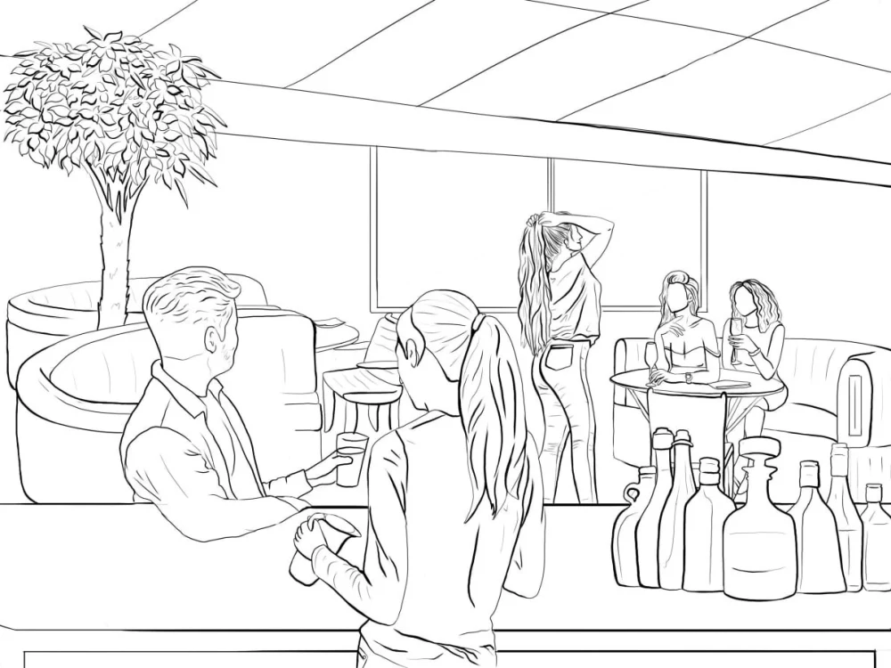 A custom and detailed 2D scene or background for your animation or game ...