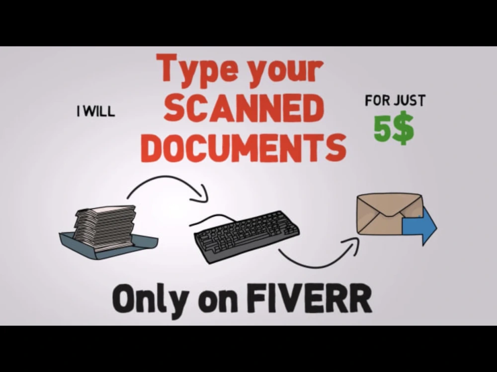 Accurate retyping of scanned documents within 24 hours | Upwork