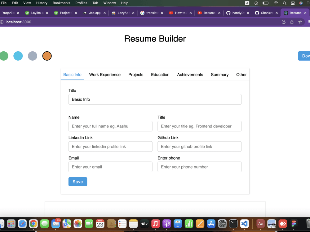 3 Resume Builder with Reactjs | Upwork
