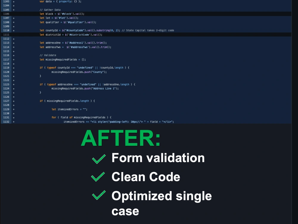 A completely refactored, optimized, and clean codebase | Upwork