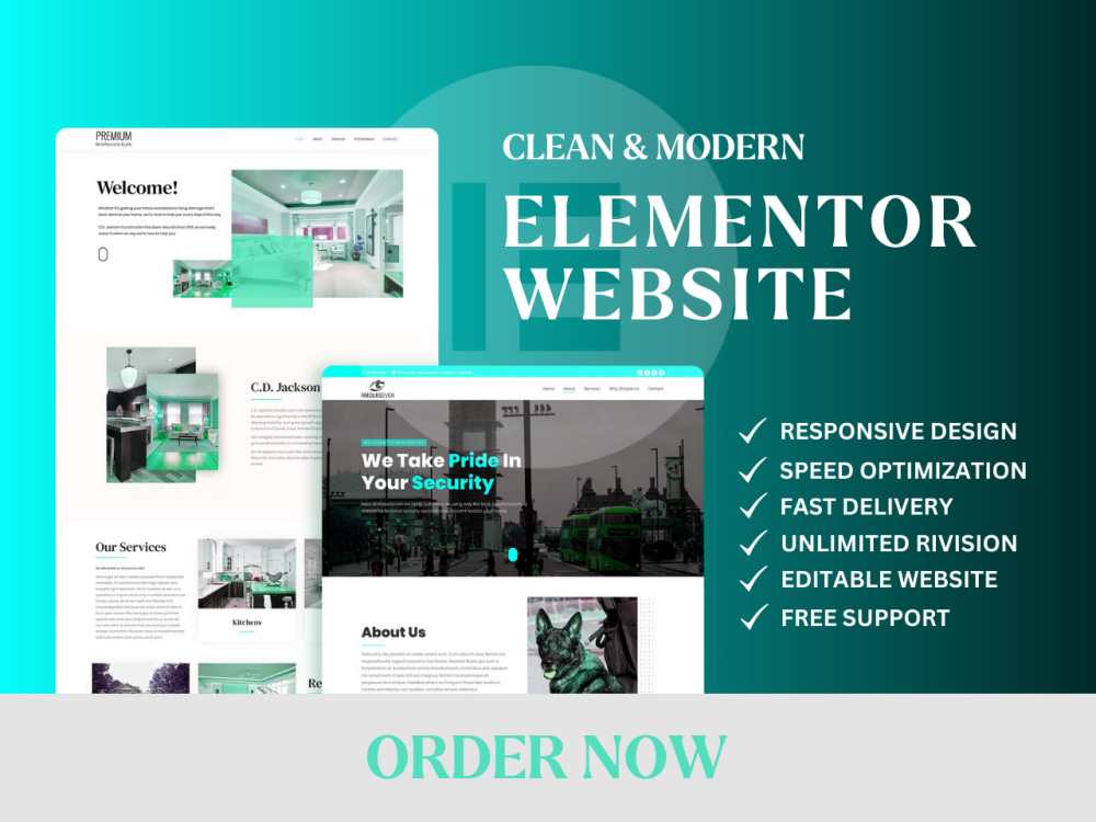 A responsive & modern Wordpress website using Elementor | Upwork
