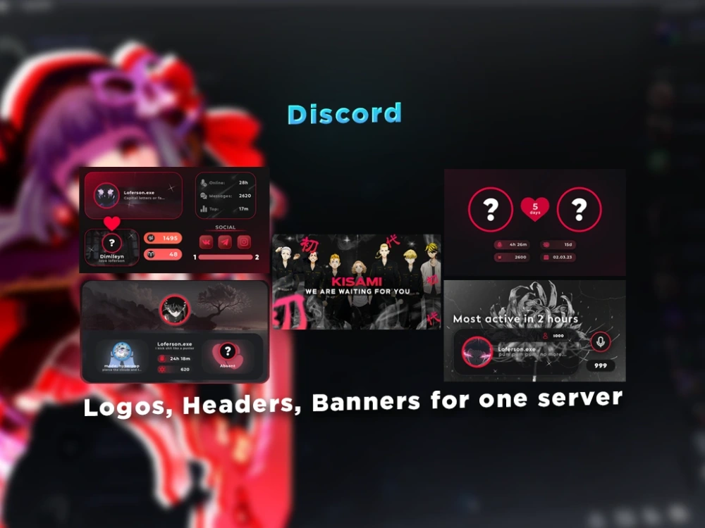 Design discord banner logo for gaming community server | Upwork