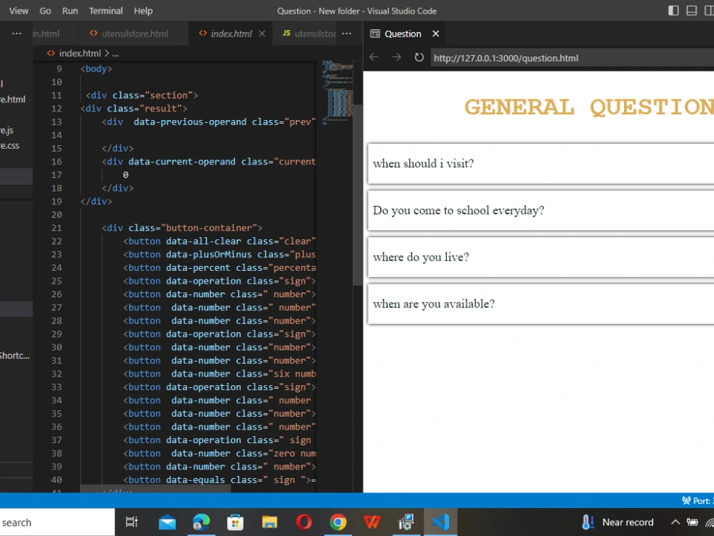 Responsive website, both in the user interface and server interface ...