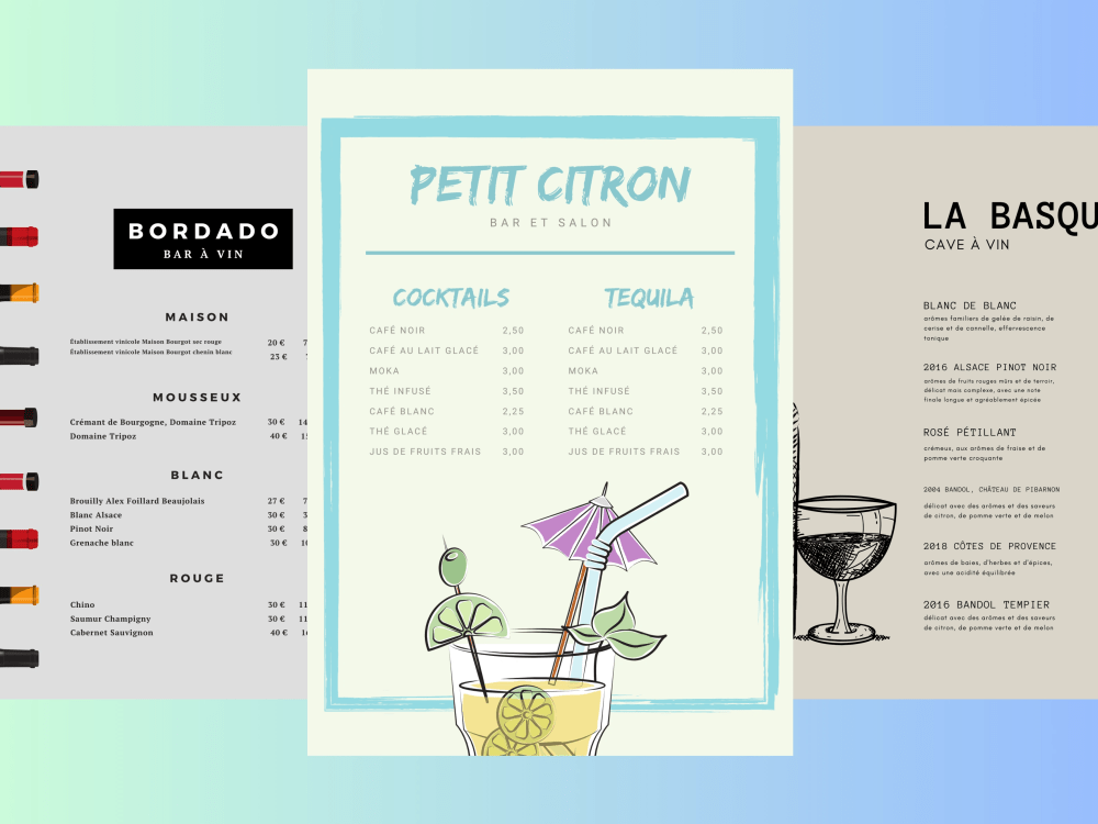 Professional Restaurant Menu Design | Upwork
