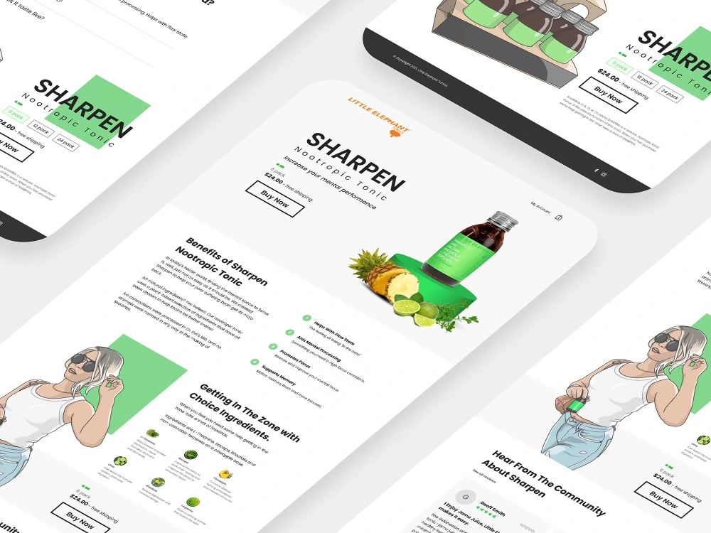A beautiful and high conversion landing page design in a days | Upwork