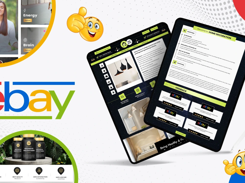 I will create eBay responsive listing templates and shop design | Upwork