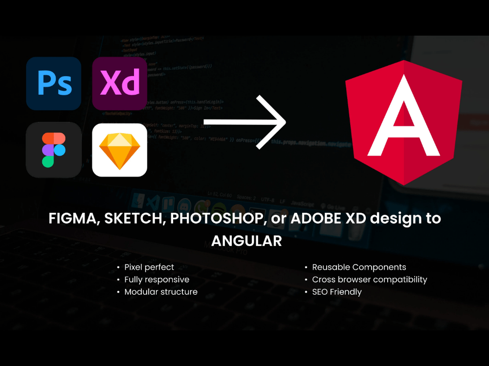 Convert your PSD, XD or Figma design to Angular using Material or PrimeNG | Upwork