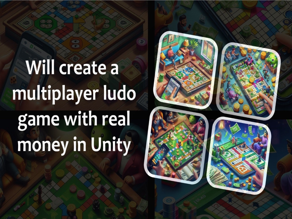 A multiplayer ludo game with real money in unity + Admin Panel | Upwork