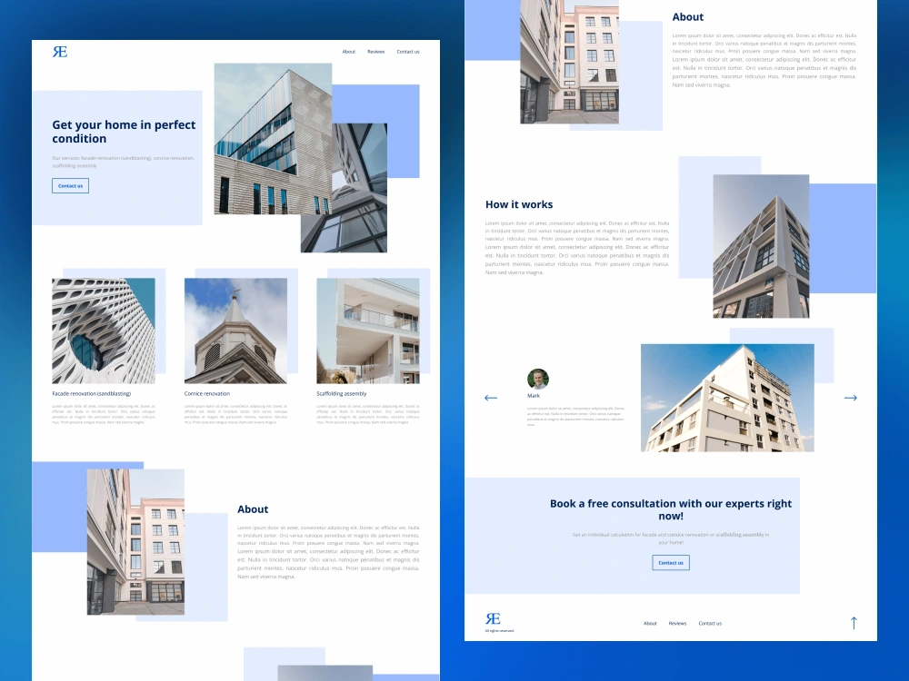 A responsive website design in Figma | Upwork