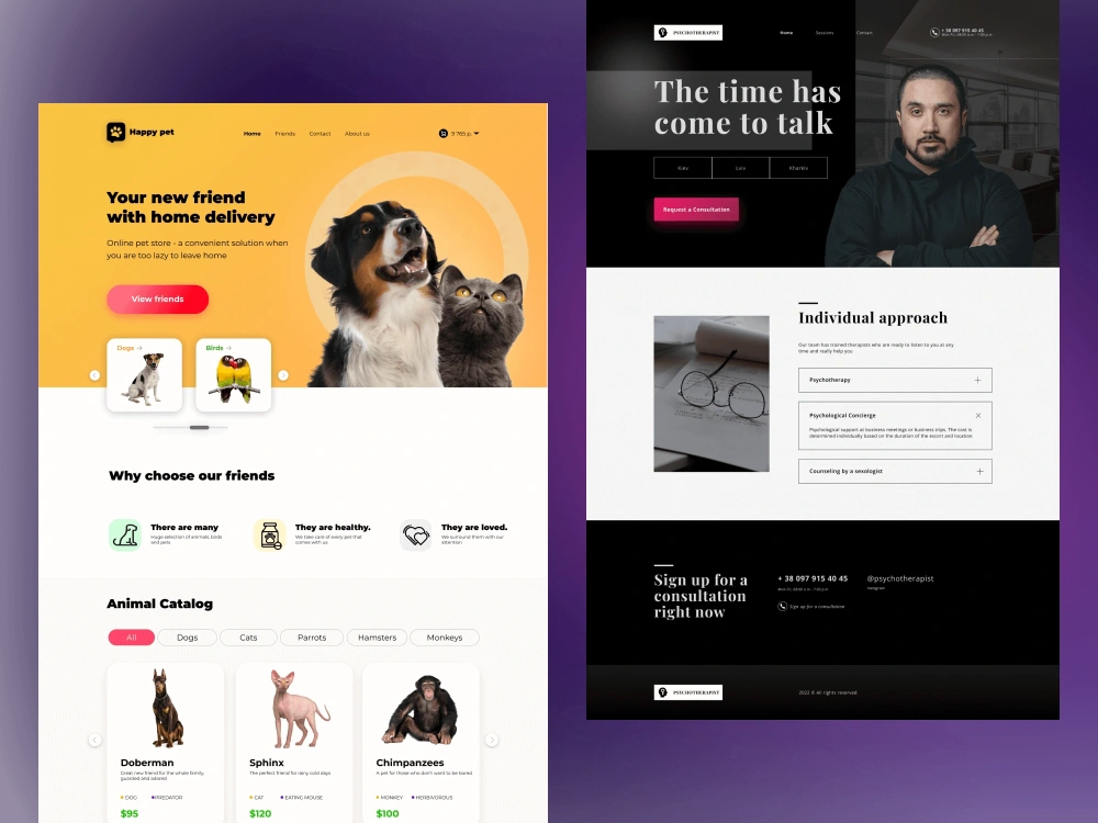 A responsive website design in Figma | Upwork