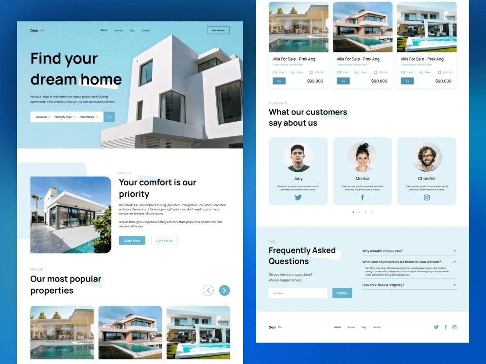 A responsive website design in Figma | Upwork