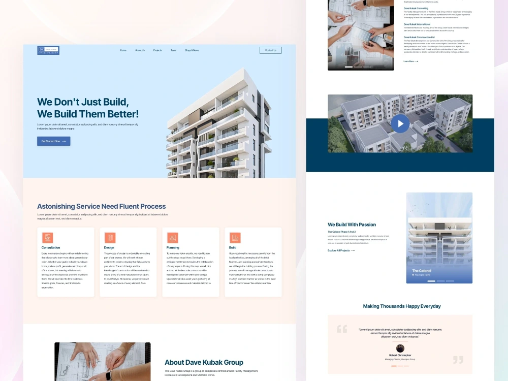 High conversational web landing page UI/UX design with Figma or Adobe ...
