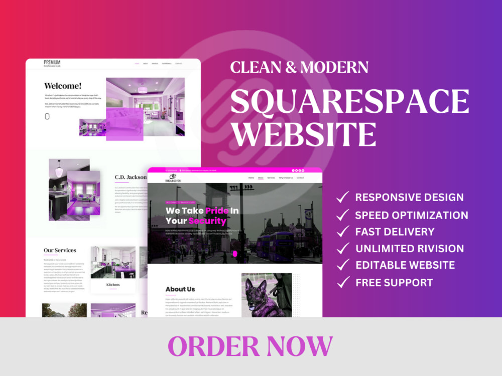 Responsive and fantastic squarespace website design | Upwork