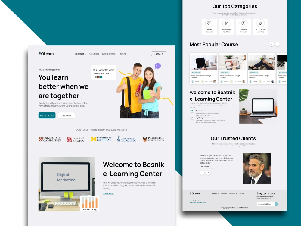 Awesome and creative ui ux websites design in figma | Upwork