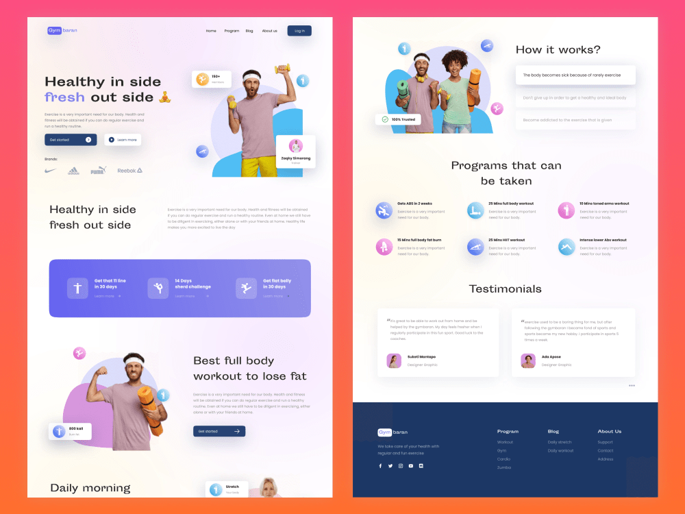 Responsive website UI UX design, web UI or landing page UI design in ...